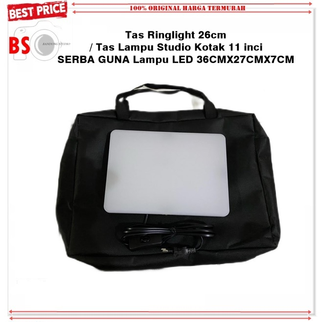 Jual Tas Ringlight 26cm / Tas Lampu Studio Kotak 11 inci SERBA GUNA ...