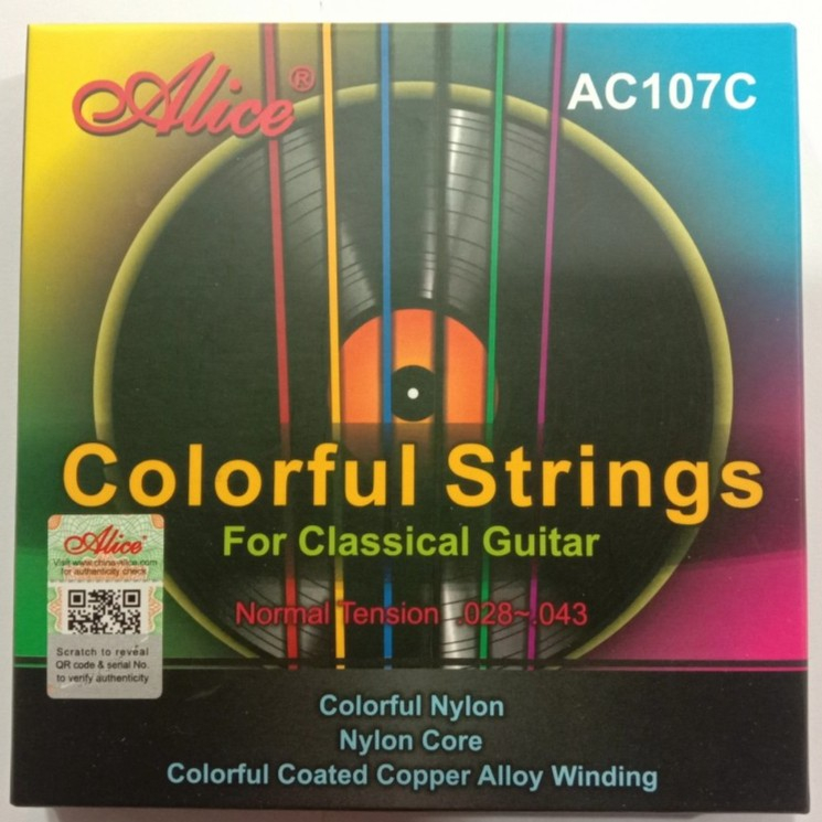 Jual Senar Gitar Alice Klasik Nylon Warna Classic Colorful AC107C ...