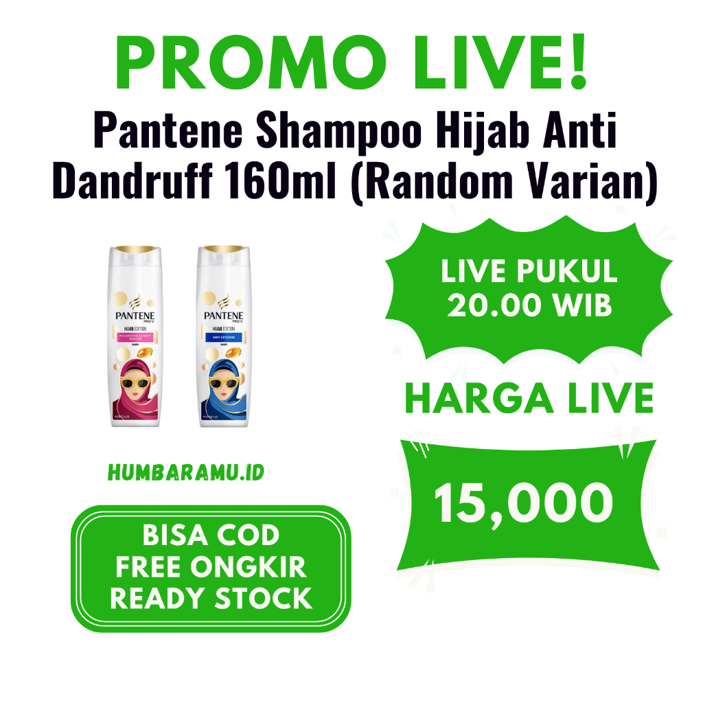Jual Pantene Shampoo Hijab Anti Dandruff 160ml (Random Varian) | Shopee ...