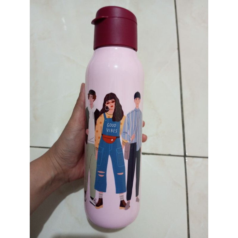 Jual botol tupperware 750ml eco bottle 1L /groovy/straw/flip | Shopee ...