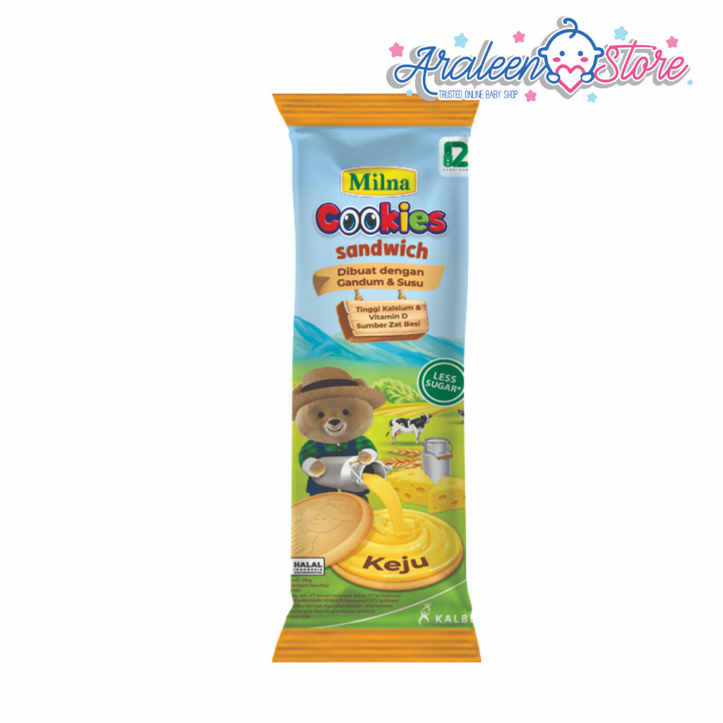 Jual MILNA Cookies Sandwich Biskuit Usia 12 + Cemilan MPASI Anak dan ...