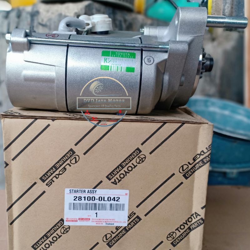 Jual Dinamo Starter Assy Toyota Fortuner Hilux innova Diesel 28100 ...