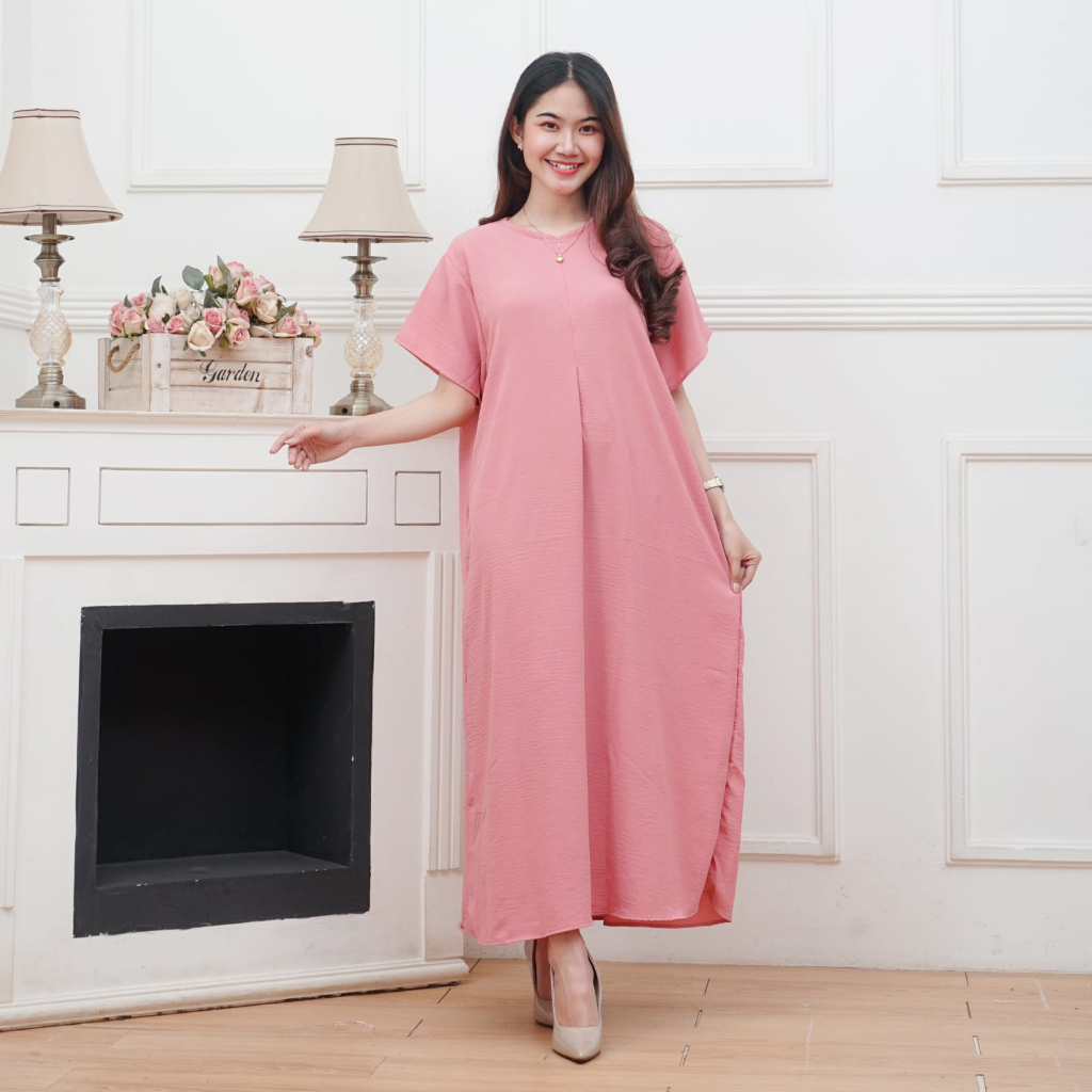 Jual Daster Crinkle Polos Kekinian Lengan Pendek Panjang Semata Kaki Busui Jumbo LD 120 | Shopee ...