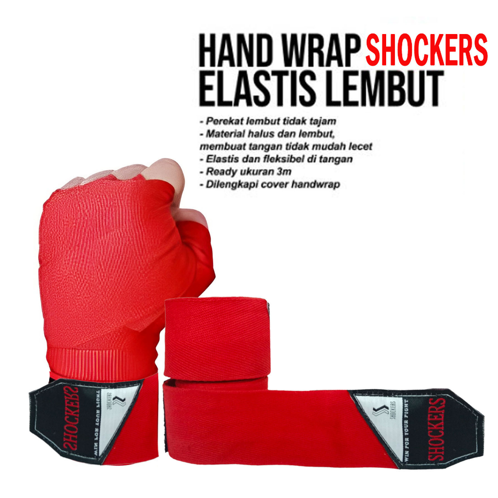Jual HAND WRAP BOXING SHOCKERS JOE LUIS, HANDWRAP MUAY THAI SHOCKERS ...