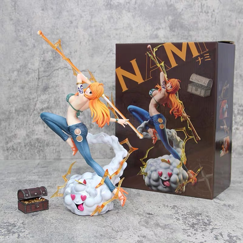 Jual Action figure Nami Zeus Awan Petir Box IU STUDIO Diorama | Shopee ...