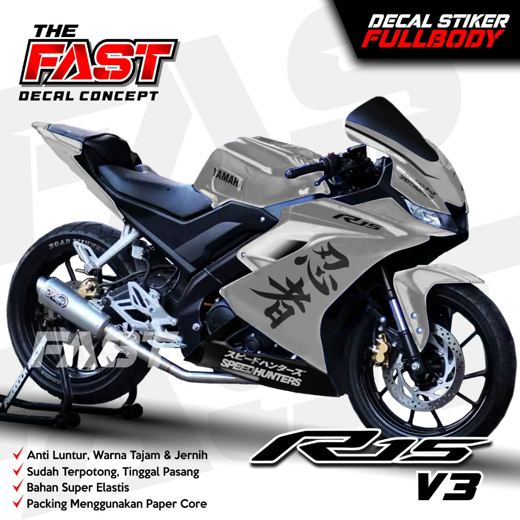 Jual Stiker Decal R15 V3 Full Body - Stiker Striping R15 V3 Fullbody ...