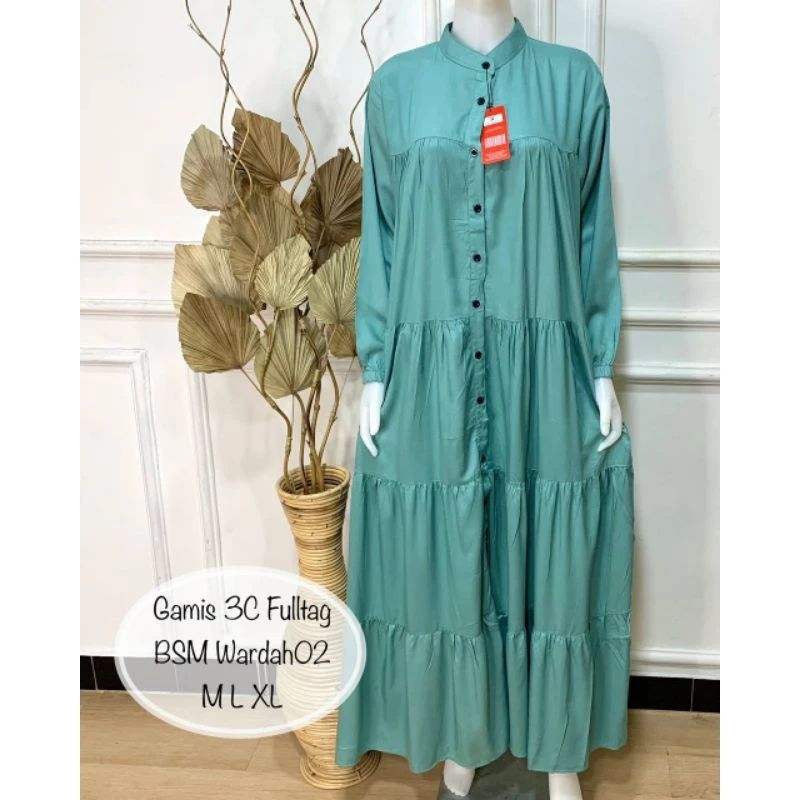 Jual Gamis 3C Rayon Twill Premium Gamis Polos Bumil Busui Bahan Katun ...