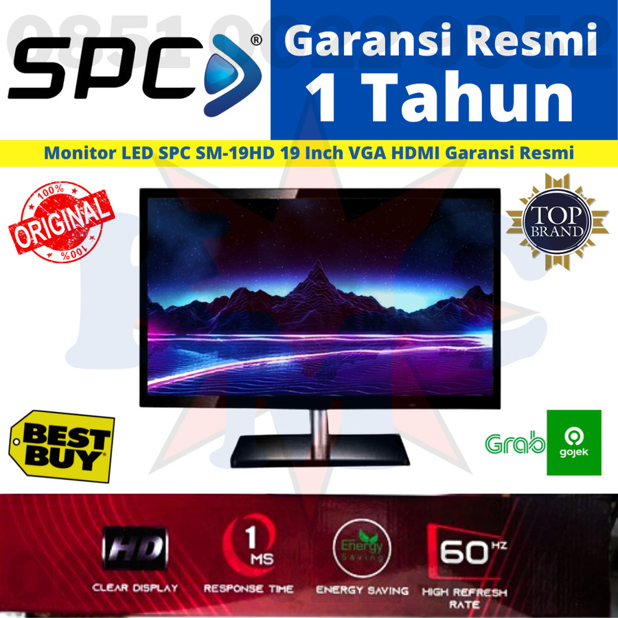 Jual LED Monitor 19" inch Full HD SPC LED 19" W-190S / LED SPC 19" SM ...