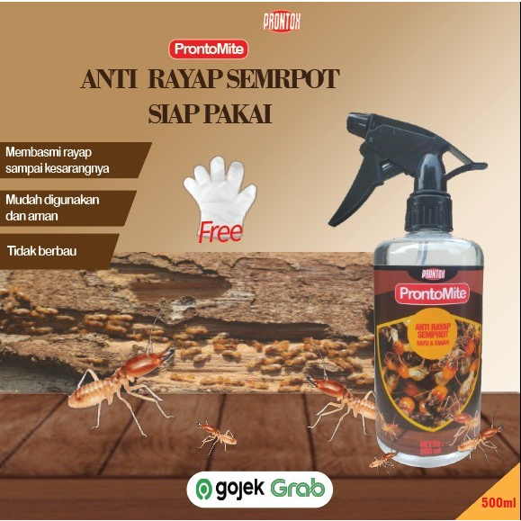 Jual Anti Rayap Spray PRONTOMITE 500ml Pembasmi Rayap Kayu & Tanah ...