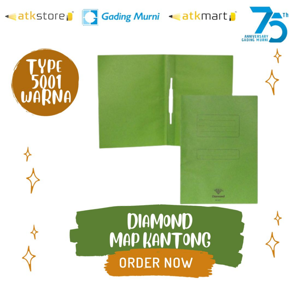 Jual DIAMOND MAP KANTONG 5001 - Map Stofmap/Stopmap Kertas Folio ...