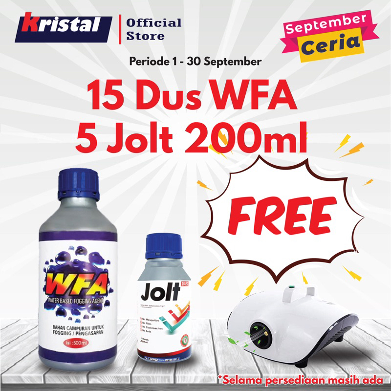 Jual PAKET BUNDLING BOOMBASTIS 1 DUS WFA 500ML (20BTL) + 20 BTL JOLT ...