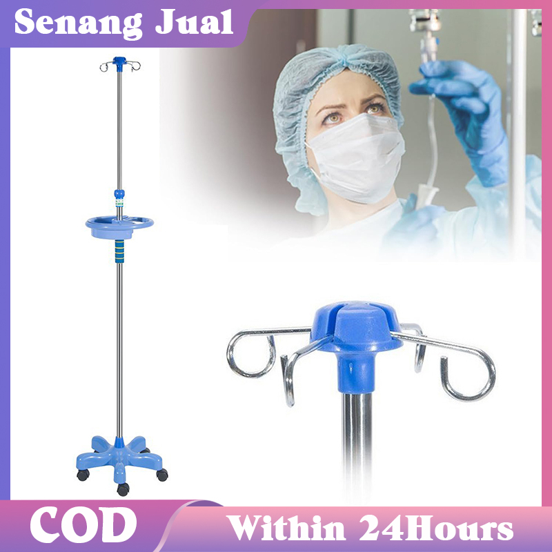Jual Tiang Infus Roda Portable Stainless Dapat Disesuaikan ...