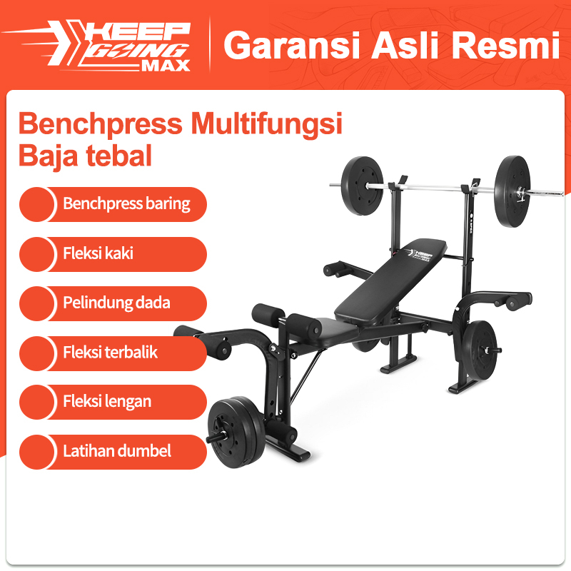 Jual Keep Going Max Bench Press Besa Adjustable Multi Gym Weight Bench ...