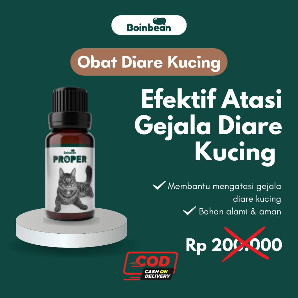 Jual Boinbean Proper | Obat Kucing Sakit Diare, Mencret dan Masalah ...