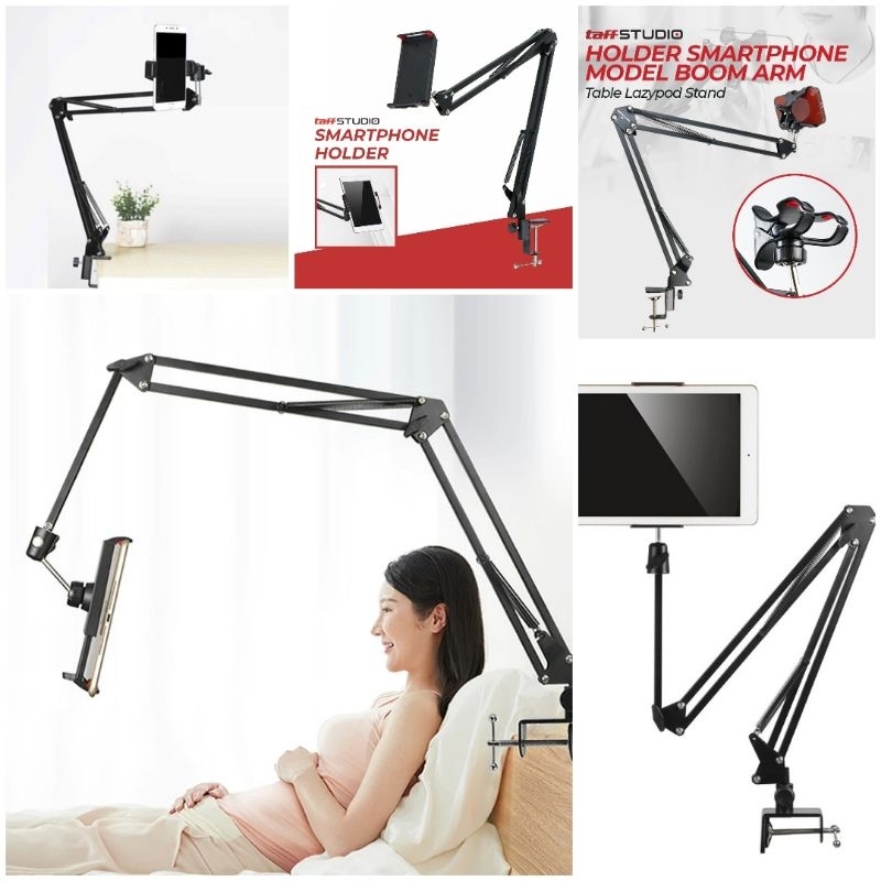 Jual Stand Holder Untuk Tablet, Ipad,HP Model Boom Arm Table Lazypod ...