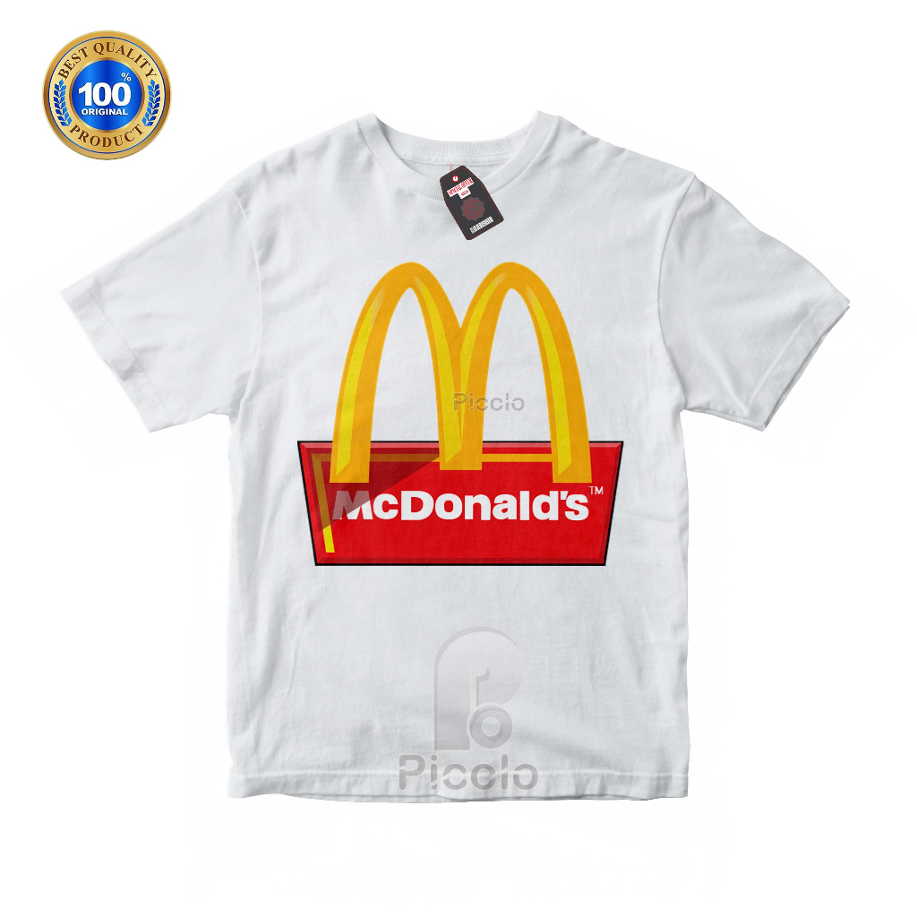 Jual (FREE NAMA) BAJU KAOS ATASAN ANAK MOTIF MCD MCDONALDS UNISEX Bahan ...