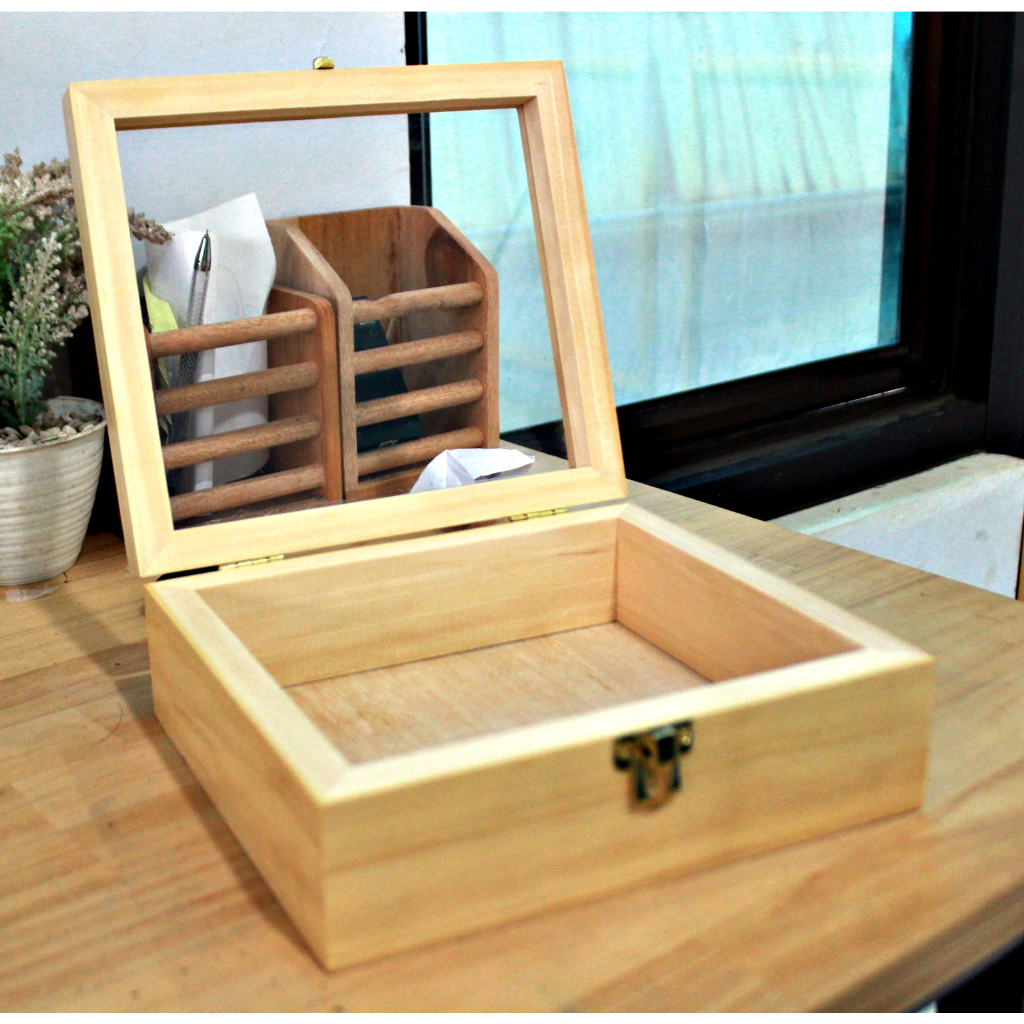 Jual Kotak Box Kayu akrilik ukuran 50x30x10cm | Shopee Indonesia