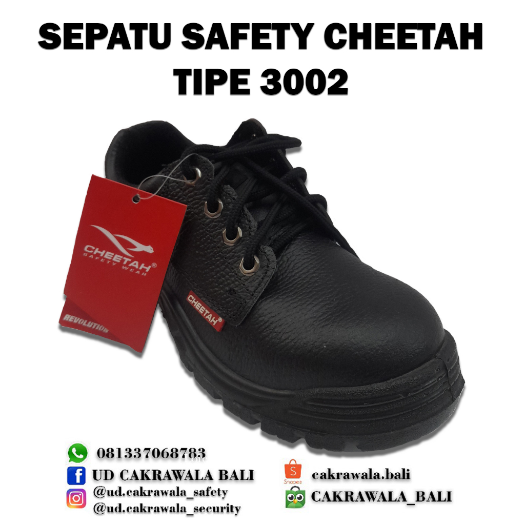 Jual Sepatu Safety Cheetah 3002/ Sepatu Safety Kitchen/ Sepatu Safety ...