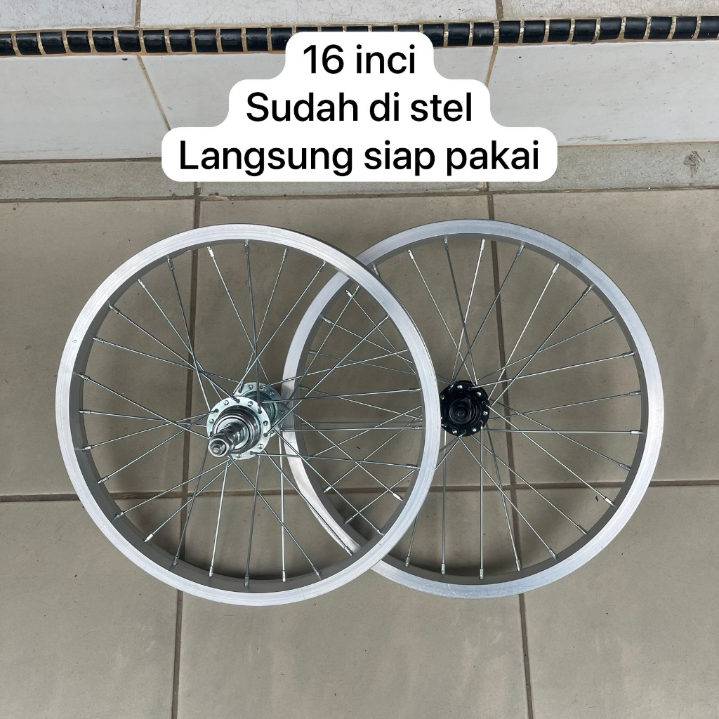 Jual Wheelset Velg Sepeda 16 Inch BMX Alloy Rims | Shopee Indonesia