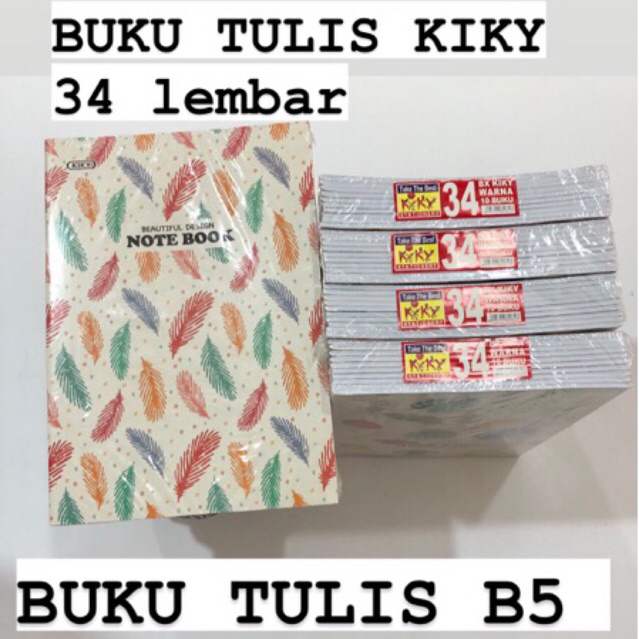 Jual BUKU TULIS KIKY B5 34 LEMBAR 10 BUKU / BUKU KIKY B5 BOXY | Shopee ... Jual BUKU TULIS KIKY B5 34 LEMBAR 10 BUKU / BUKU KIKY B5 BOXY | Shopee ...