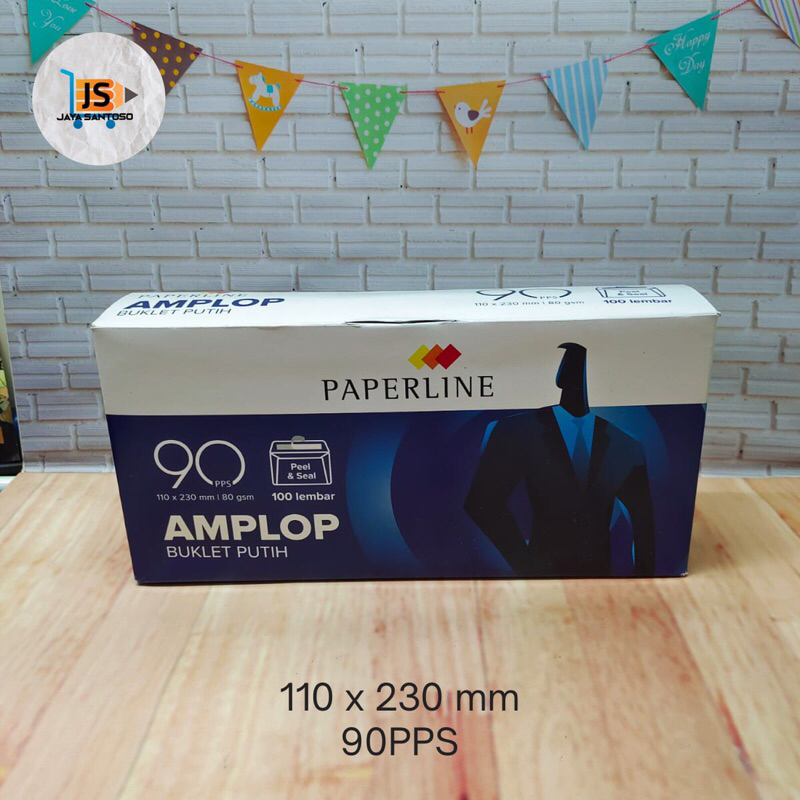 Jual Amplop Putih Besar Paperline 90 pps / Amplop Putih Polos Paperline 110 x 230 mm / Amplop ...