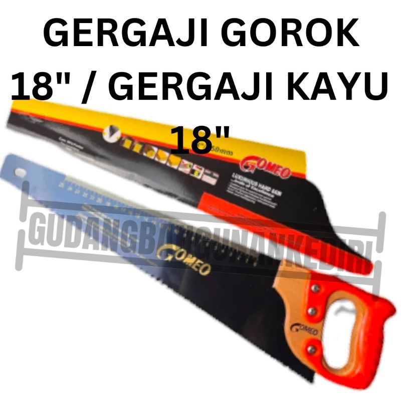 Jual gergaji kayu graji gorok gergaji potong kayu hand saw 18" 20" inch ...