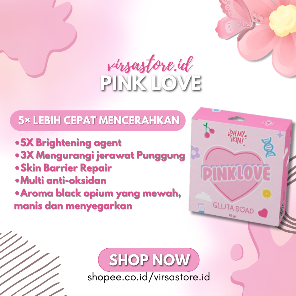 Jual OH MY SKIN! PINK LOVE GLUTA SOAP sabun pencerah badan | Shopee ...