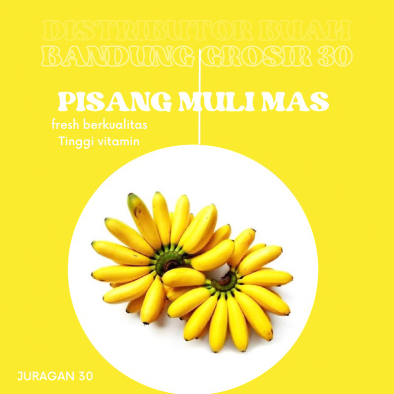 Jual Pisang Muli Ambon Segar per sisir 1 kg lebih pisang muli pisang ...