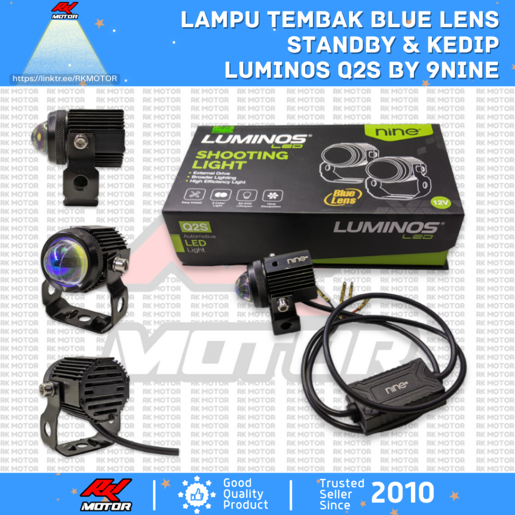 Jual Lampu Tembak Mini Laser Gun LED Luminos LED Q2S 9Nine Blue Lens 2 ...