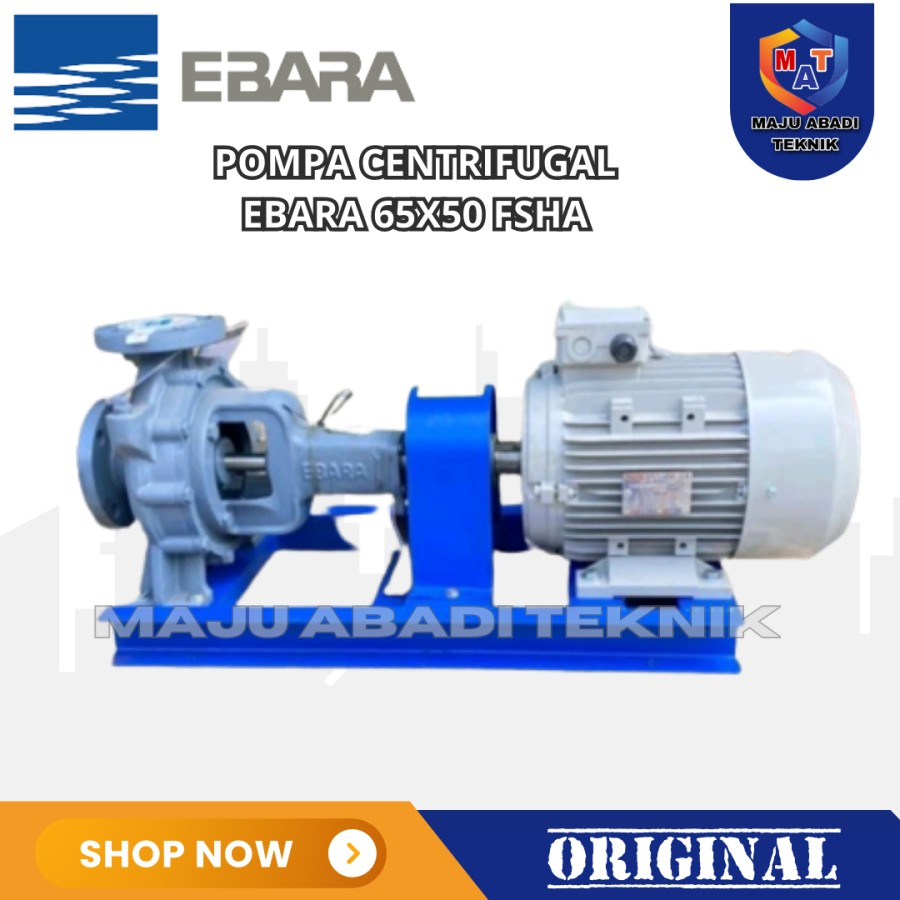 Jual Pompa Ebara 100x80 FSJA + Motor Siemen 45Kw 60Hp 380v 2900rpm 50 Hz | Shopee Indonesia