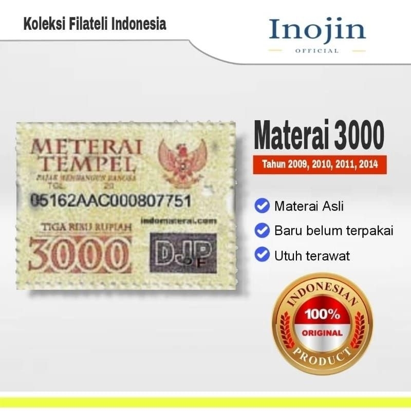 Jual MATERAI 6000 DAN 3000 TAHUN 2000 SAMPAI 2021 PERANGKO MATRAI ...