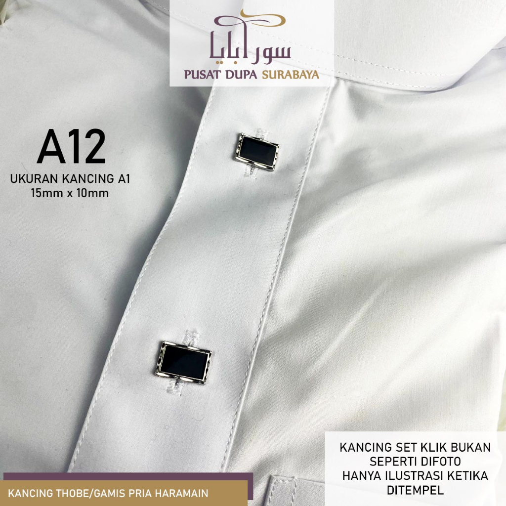 Jual Kancing Cetek Snap Jepret Set Anti Karat untuk Baju Thobe/Gamis ...