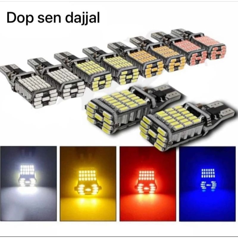 Jual Dop sen Dajjal, lampu sen / lampu senja t10 super terang 12 volt ...