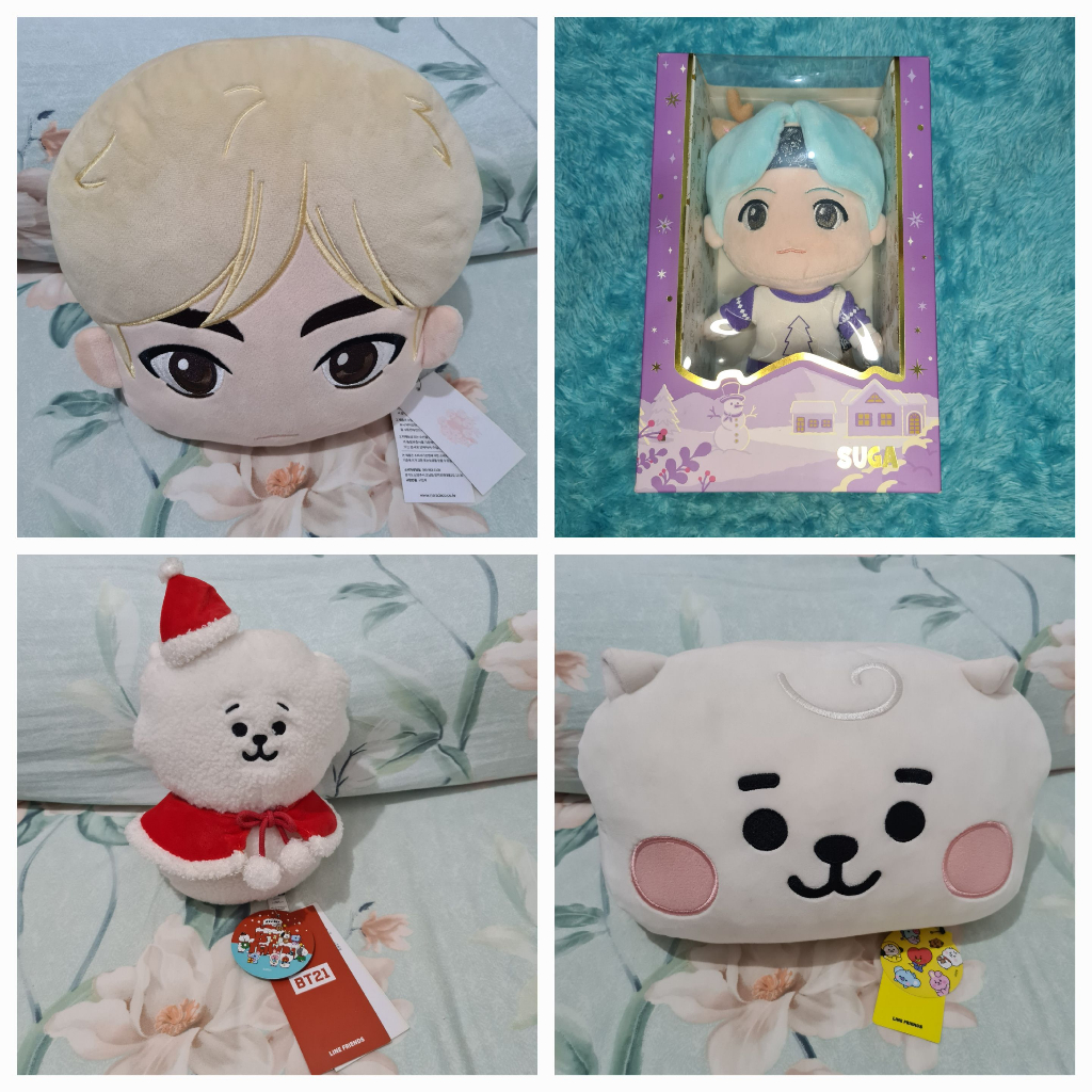Jual BT21 TinyTan Cushion Doll Jin Suga RJ Baby BTS Official Merchandise Boneka BT21 BTS ...