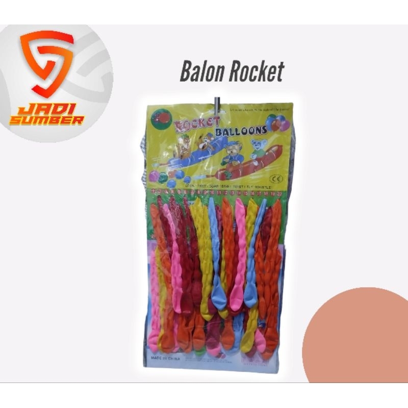 Jual Balon panjang Rocket (40 pcs) | Shopee Indonesia