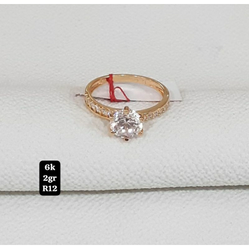 Jual cincin model soliter permata putih | Shopee Indonesia