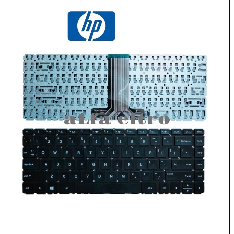 Jual Keyboard laptop hp 14bw 14bs 14-BW 14-BS hitam | Shopee Indonesia