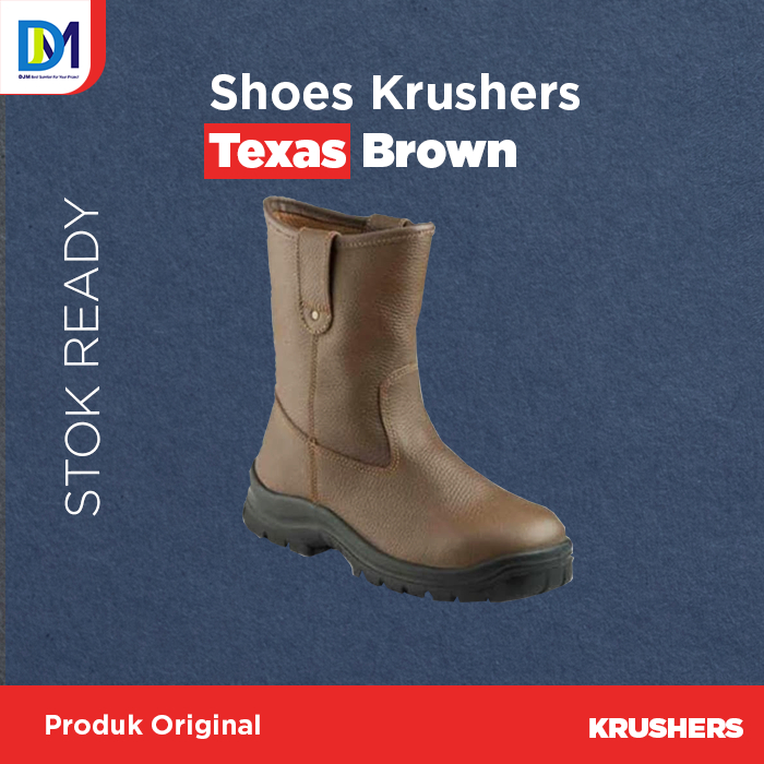 Jual Safety Shoes Krushers Texas Brown / Black / Sepatu Safety Proyek ...