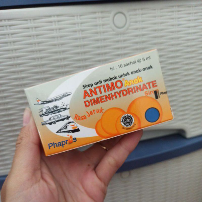 Jual Antimo anak sirup cair sachet 5ml anti mabuk perjalanan | Shopee ...