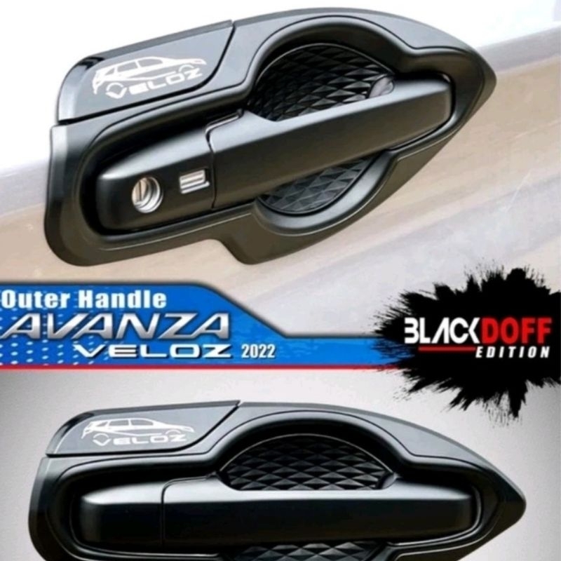 Jual PAKET LENGKAP OUTER HANDLE TANK COVER VELOZ AVANZA XENIA 2022-2023 ELEGANT FULL HITAM ISK ...
