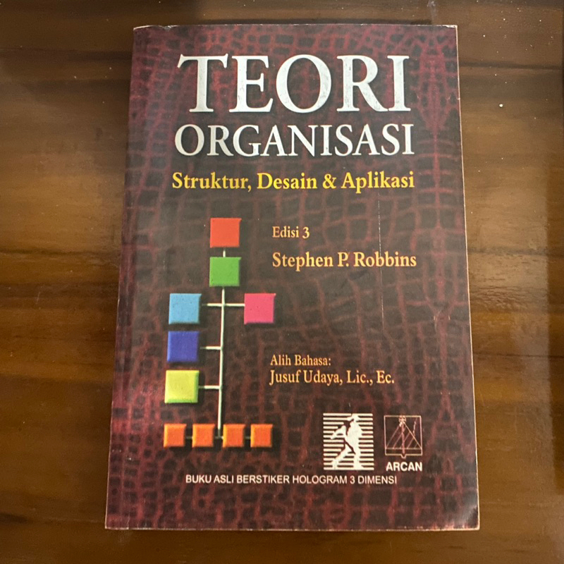 Jual Buku Teori Organisasi Struktur, Desain, dan Aplikasi Edisi 3 Stephen P.Robbins [Preloved ...