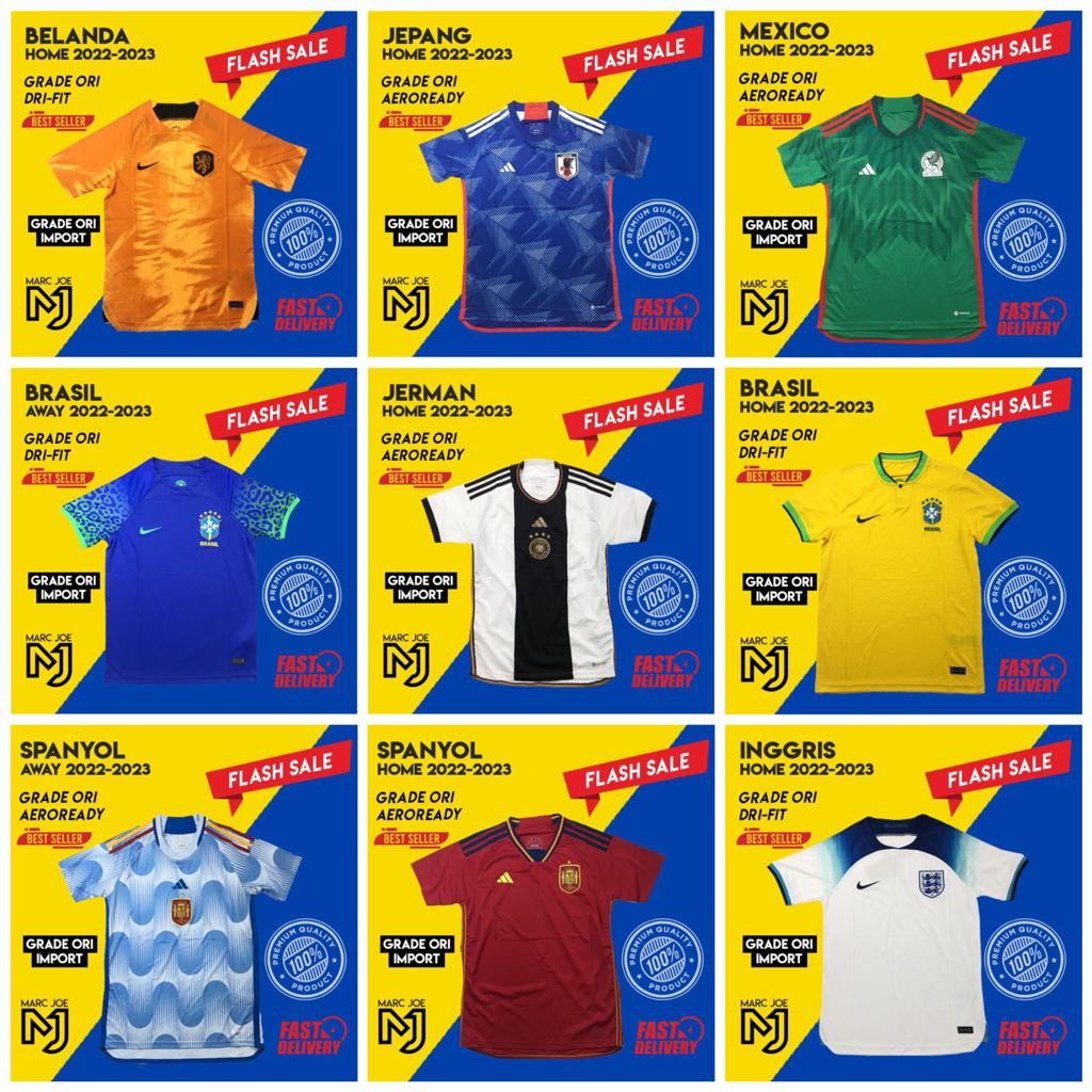 Jual JERSEY WORLD CUP QATAR 2022 GRADE ORI | Shopee Indonesia
