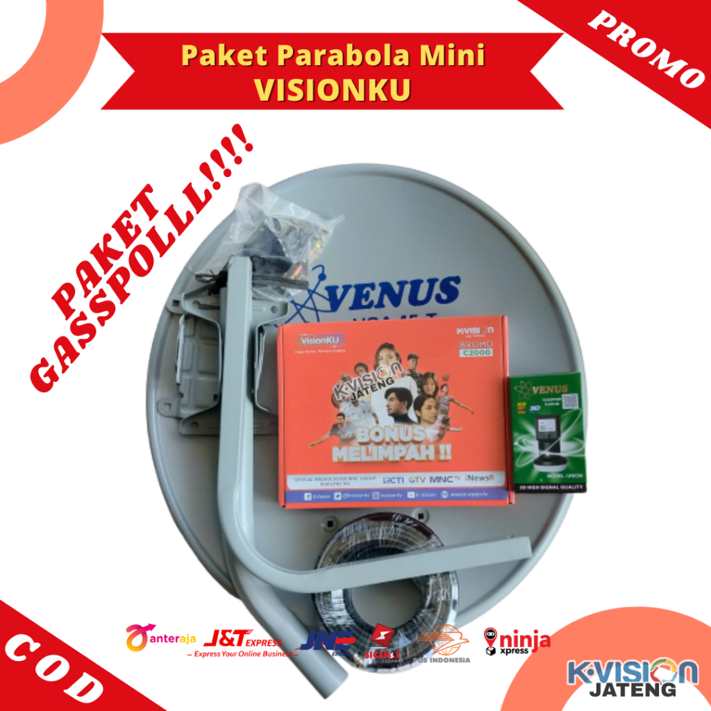Jual Paket Parabola Mini K-VISION VISIONKU Gasspol Terbaru Siap Pasang ...