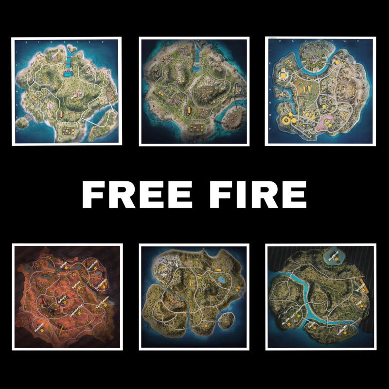 Jual CETAK SPANDUK CETAK POSTER MAP PETA FREE FIRE MAP FF TERBARU ...