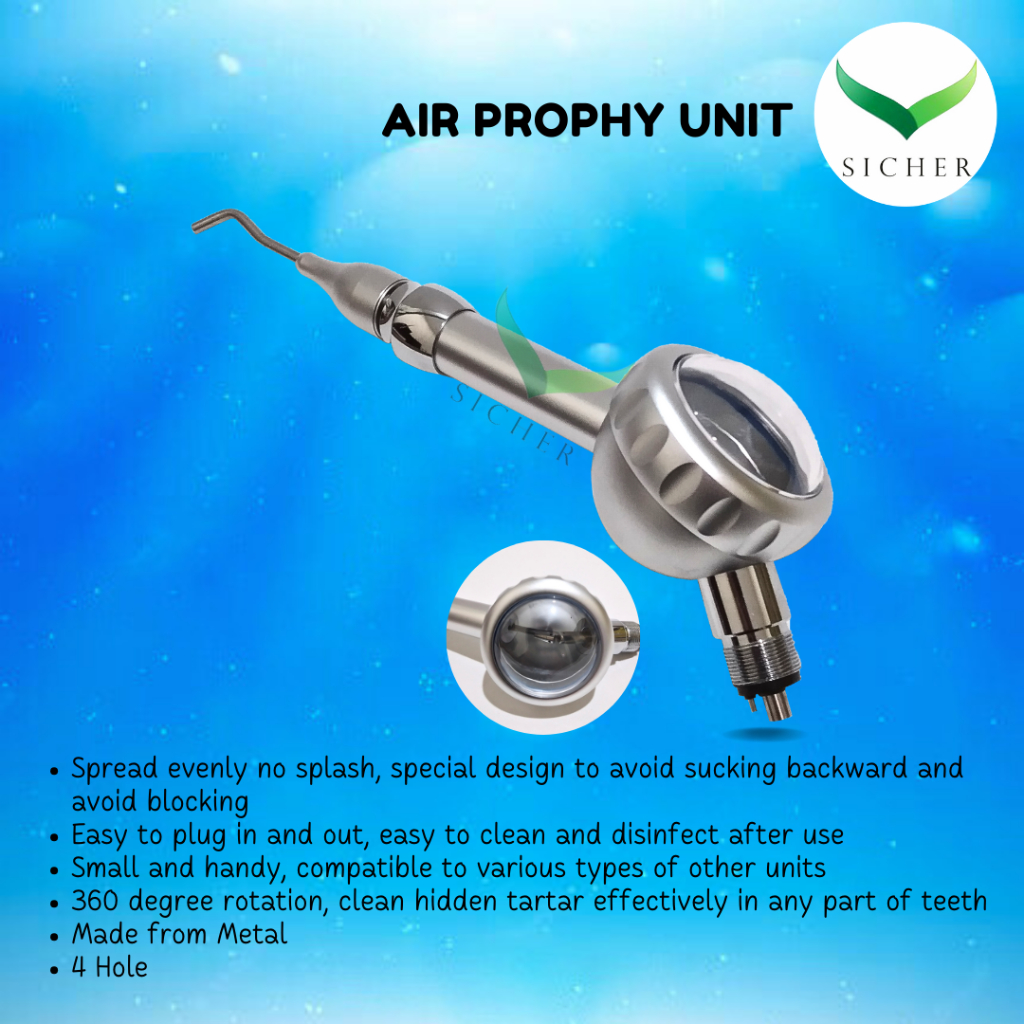 Jual Dental Air Prophy Unit 4 Holes/Airflow Jet Polisher Handpiece ...