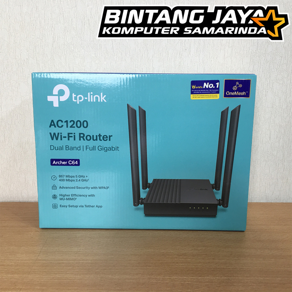 Jual TP-Link AC1200 Wifi Router Dual Band Full Gigabit Archer C64 MU ...