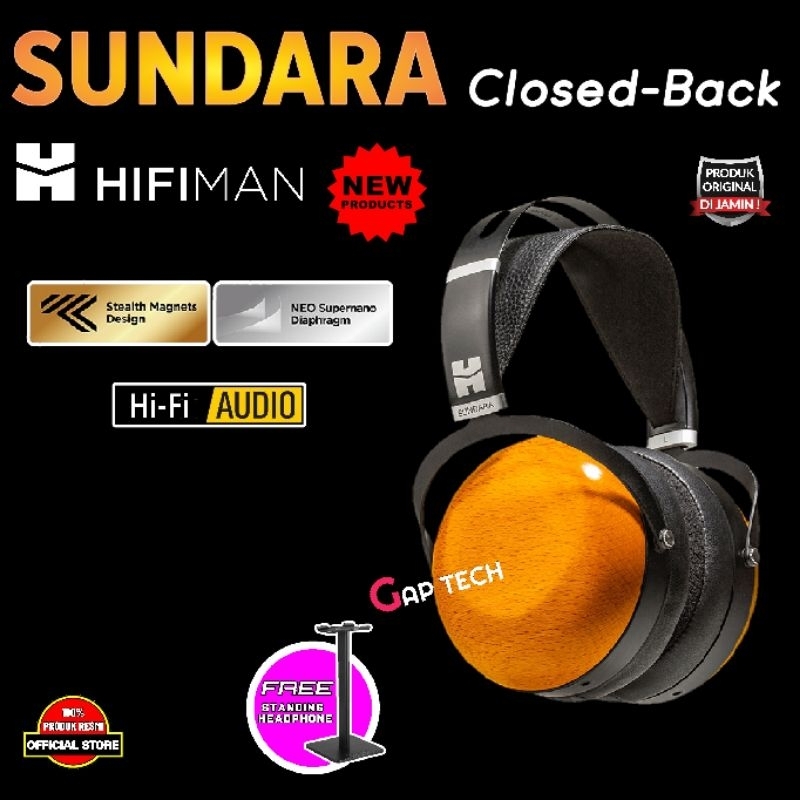 Jual HIFIMAN Sundara Closed-Back Hi-Fi Over-Ear Planar Headphones ...