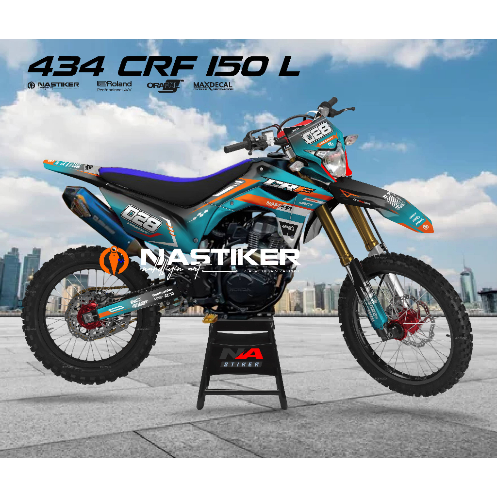 Jual DECAL CRF 150 L FULL BODY BEBAS CUSTOM DESAIN SIMPEL - decal crf ...