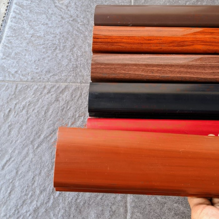 Jual HANDRAILING PVC MOTIF KAYU PEGANGAN KAYU PANJANG 4 METER | Shopee ...