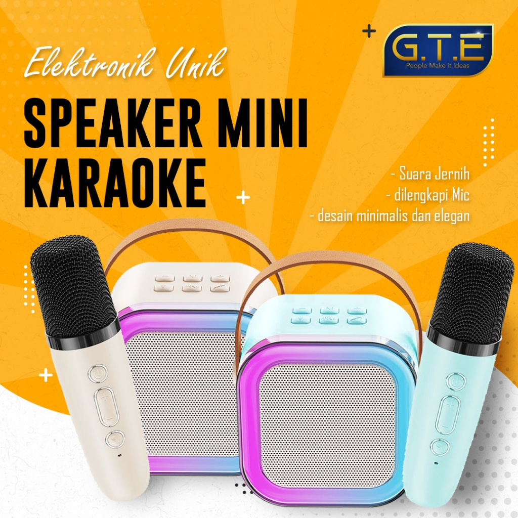Jual GTE | Mini Speaker Karaoke Bluetooth Set Mini Full Bass Portable ...
